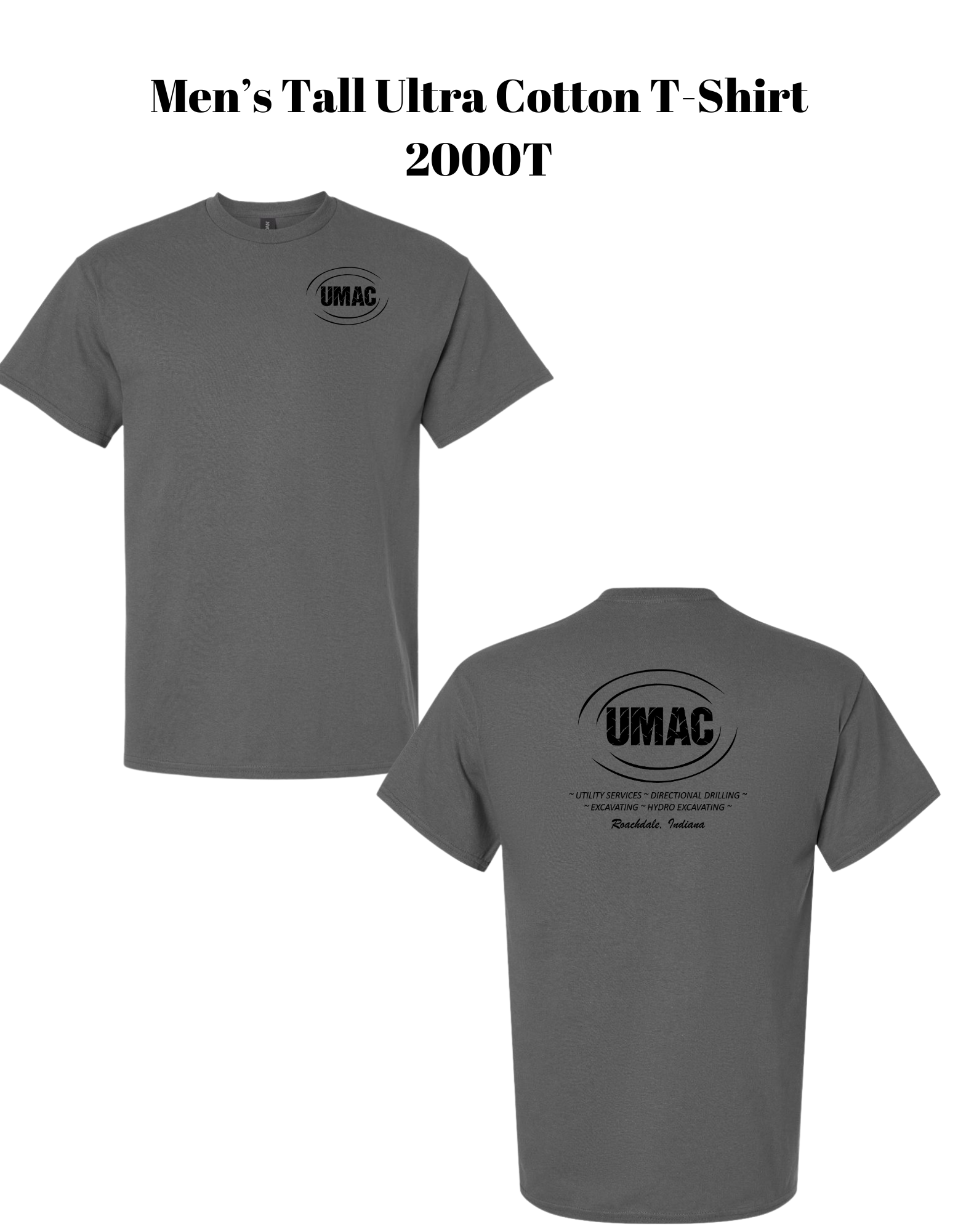 UMAC Men's TALL Ultra Cotton T-Shirt 2000T – Havenlee Expressions & Gifts